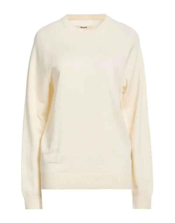 Zadig&Voltaire Cotton, Silk, And Cashmere Sweater - White