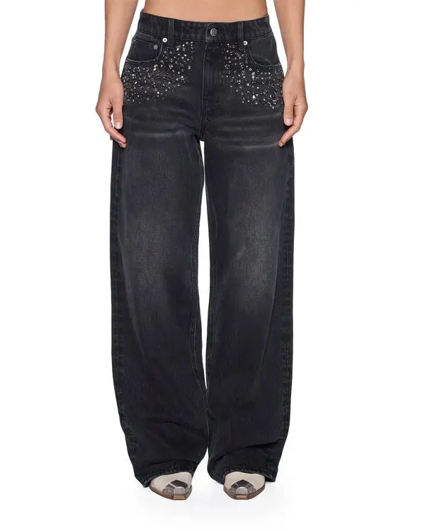 Ksubi Low Rider Opium Krystal Jeans - Black