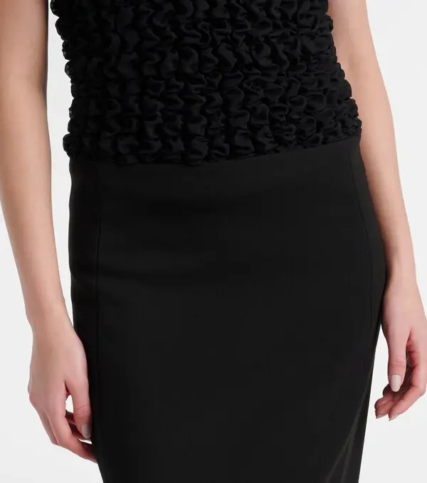 Khaite Lyle Crêpe Maxi Skirt