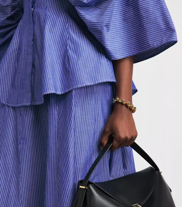 Palmer//harding Cotton Poplin Midi Skirt