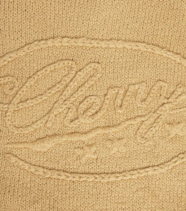 CHERRY LOS ANGELES Cotton Five Star Henley Sweater