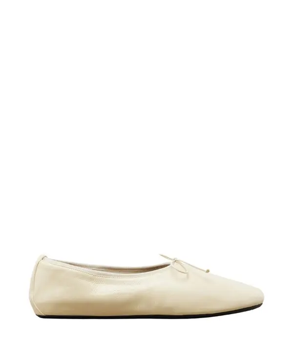 Phoebe Philo Gathered Leather Ballet Flats