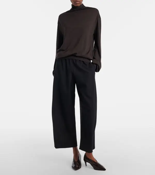 Khaite Roma Virgin Wool Wide-leg Pants
