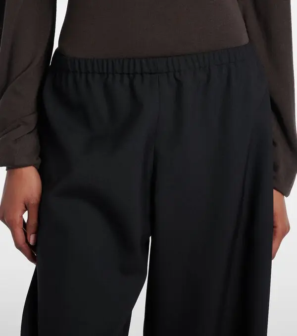 Khaite Roma Virgin Wool Wide-leg Pants