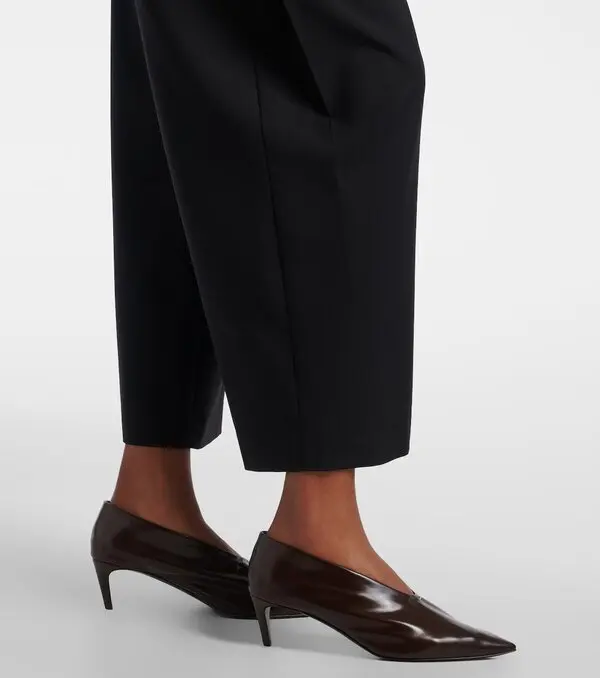 Khaite Roma Virgin Wool Wide-leg Pants