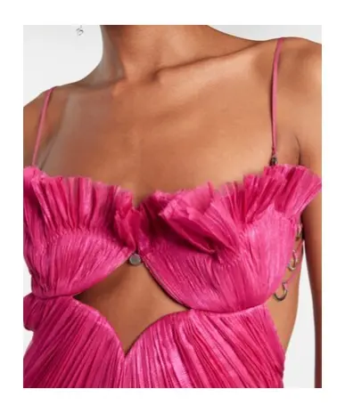 MARIA LUCIA HOHAN Lupita Draped Silk Gown