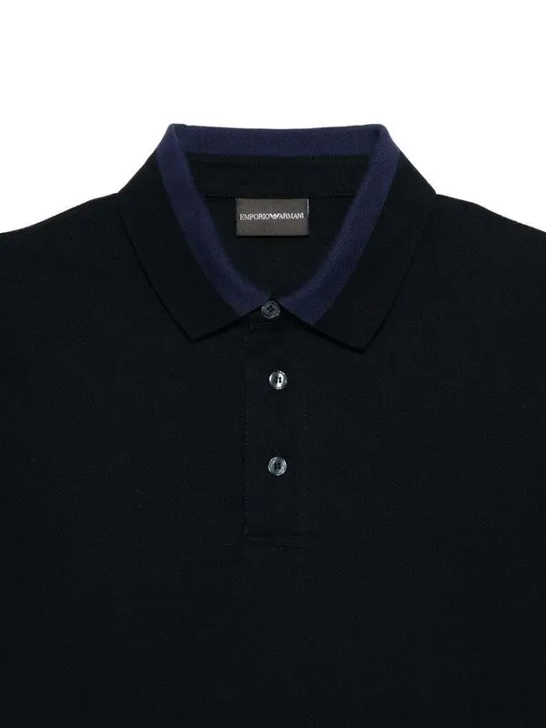 Emporio Armani Logo-detailed Short-sleeved Polo Shirt