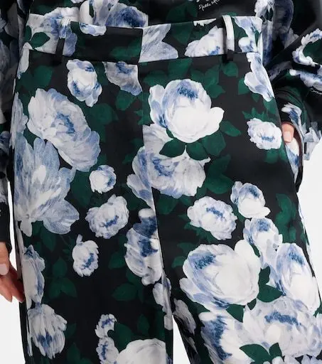 Stella McCartney Printed Satin Pajama Pants