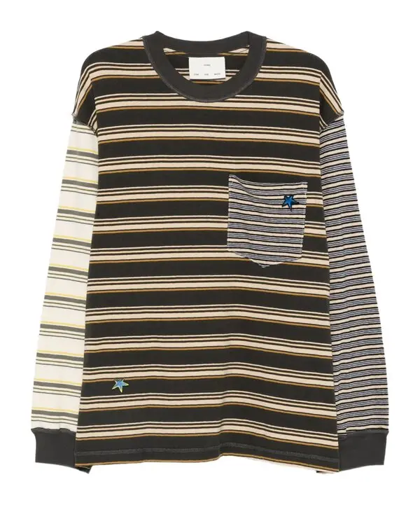 SONG FOR THE MUTE Tictac Striped Sweatshirt