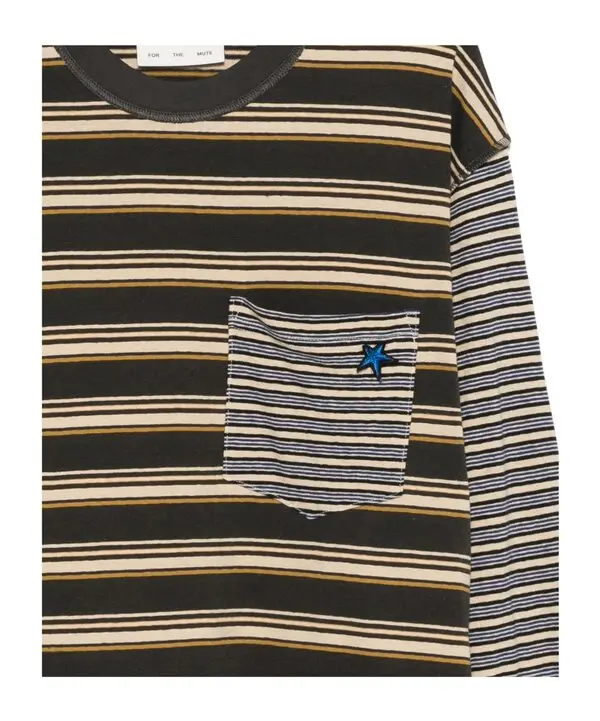SONG FOR THE MUTE Tictac Striped Sweatshirt