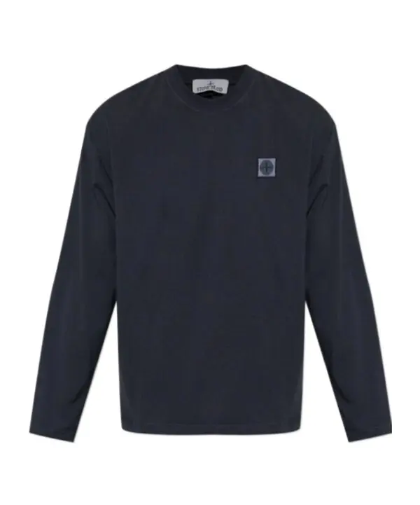 Stone Island Long-sleeved T-shirt - Navy