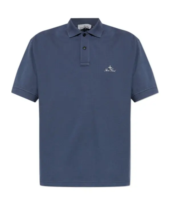 Stone Island Short-sleeved Polo Shirt - Blue