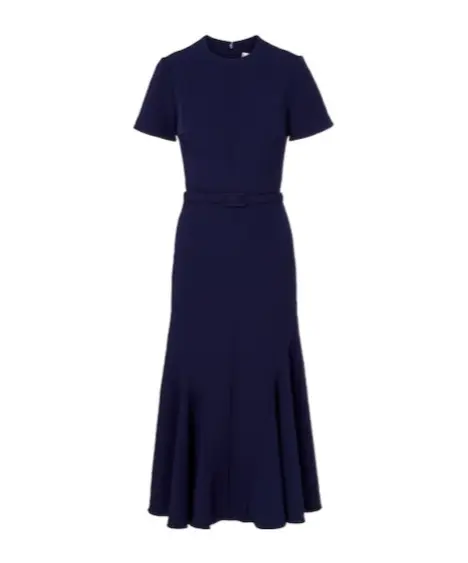 SAFIYAA LONDON Luisa Belted Midi Dress