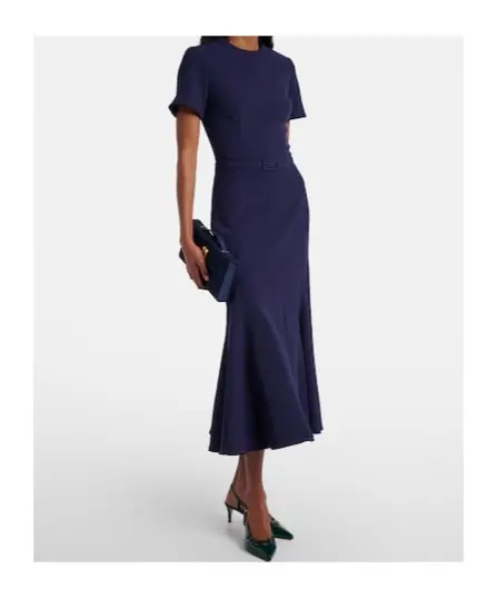 SAFIYAA LONDON Luisa Belted Midi Dress