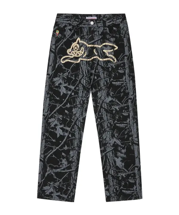 ICECREAM Printed Jeans - Black