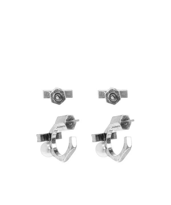 ALLSAINTS Inlaid Earrings With Pearl Detail