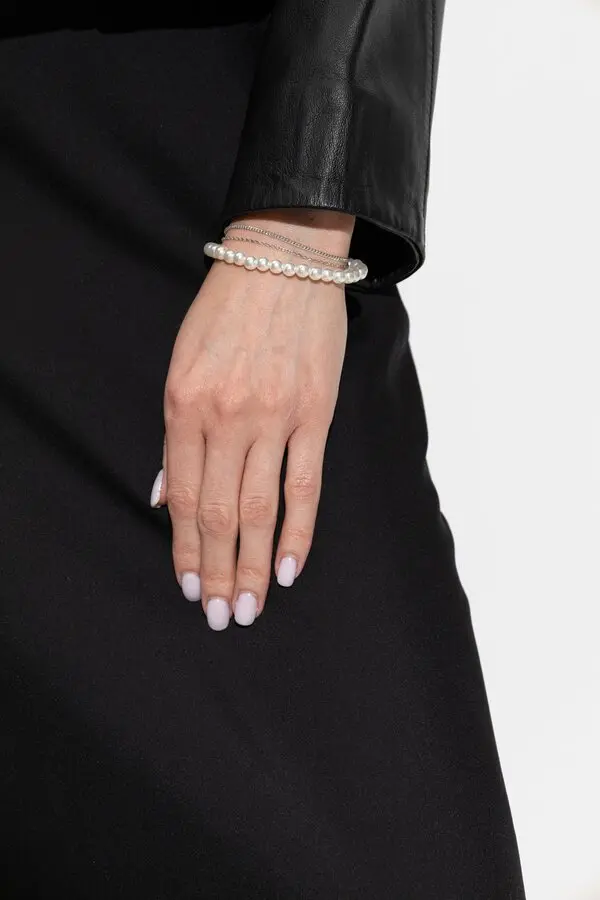 ALLSAINTS Double-layered Pearl And Chain Bracelet