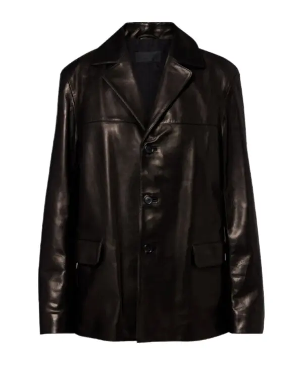 NILI LOTAN Tristan Leather Jacket - Black