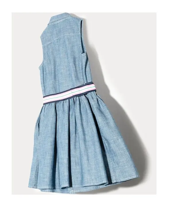 Polo Ralph Lauren Sleeveless Collared Shirt Dress With Logo Detail And Belt