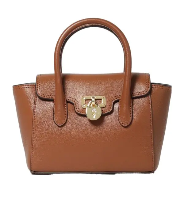 Ralph Lauren Lock Satchel Bag - Brown
