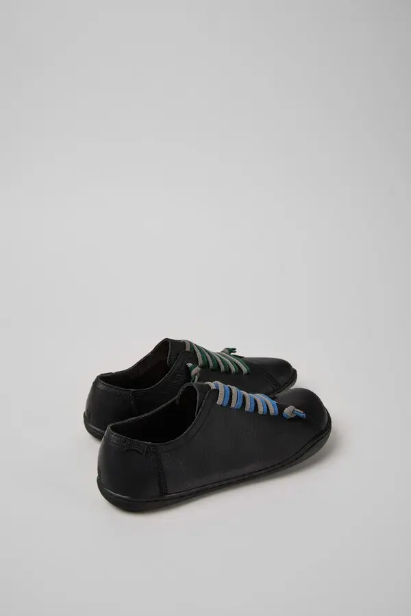 Camper Twins Leather And Recycled Pet Lace-up Sneakers - Black