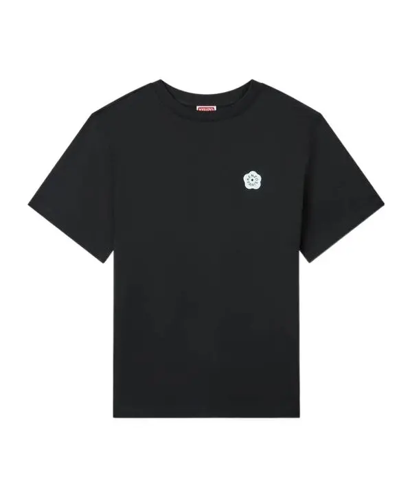 Kenzo Boke Flower Embroidered Crewneck T-shirt - Black