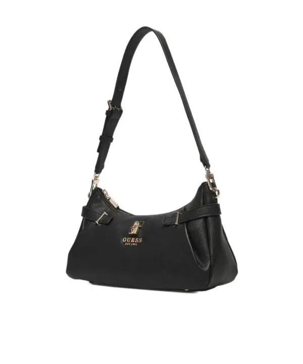 Guess Yesba Pebbled-effect Padlock Shoulder Bag