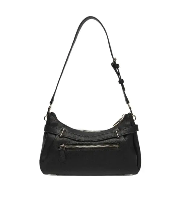 Guess Yesba Pebbled-effect Padlock Shoulder Bag