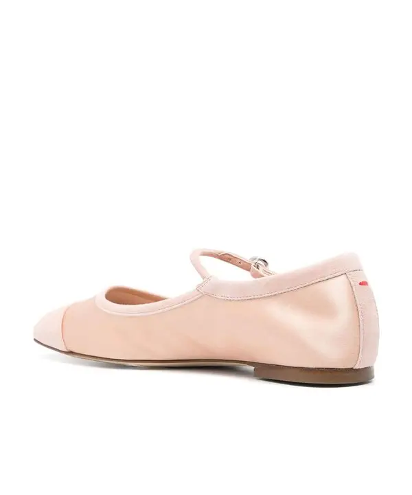 AeydĒ Uma Cap Satin Ballerinas