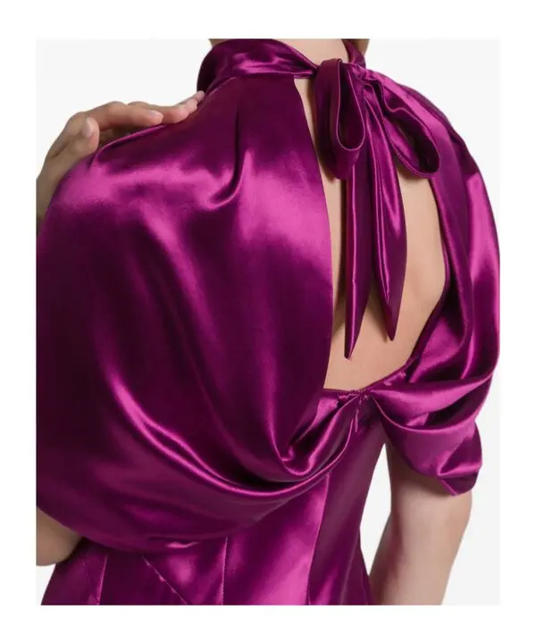 Alberta Ferretti Satin Dress