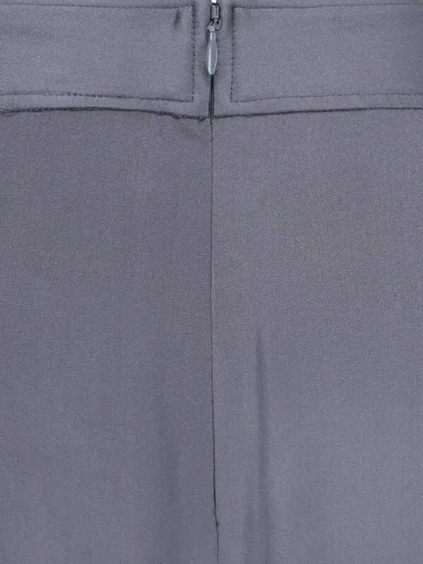 Aspesi Pleated Long Satin Skirt