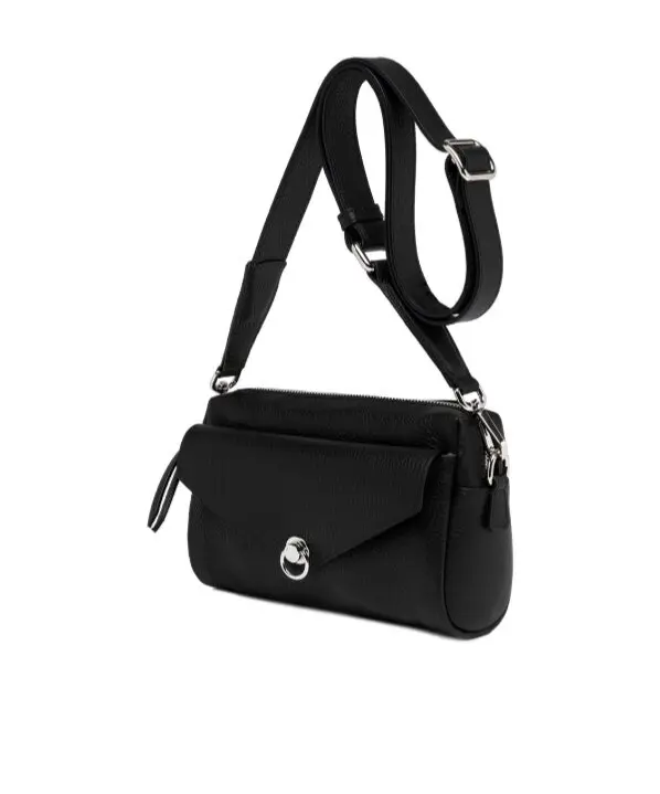 GIANNI CHIARINI Leather Shoulder Bag/cross-body Bag With Perforated Flap Detail