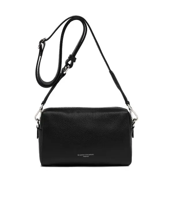 GIANNI CHIARINI Leather Shoulder Bag/cross-body Bag With Perforated Flap Detail