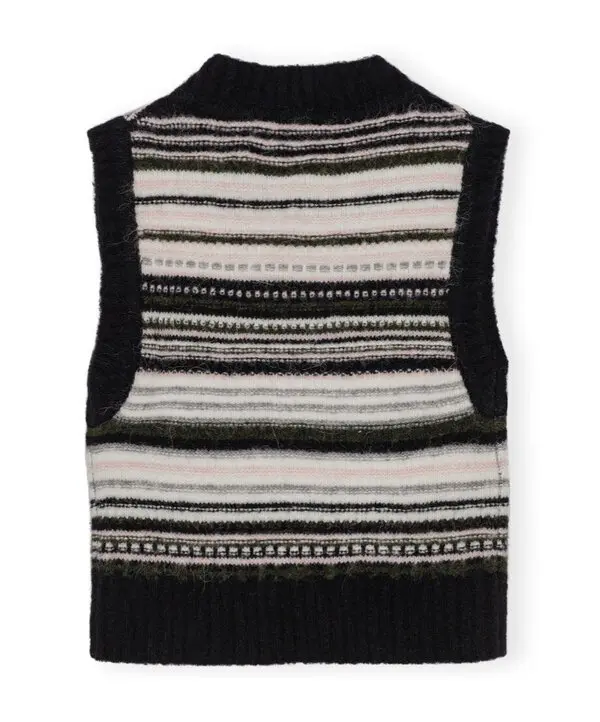 GANNI Vest With Striped Pattern