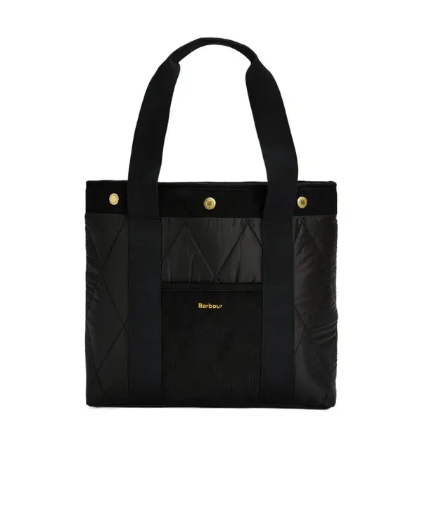 Barbour Healy Logo Embroidered Top Handle Bag