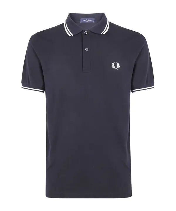 Fred Perry Twin-tipped Polo Shirt - Black