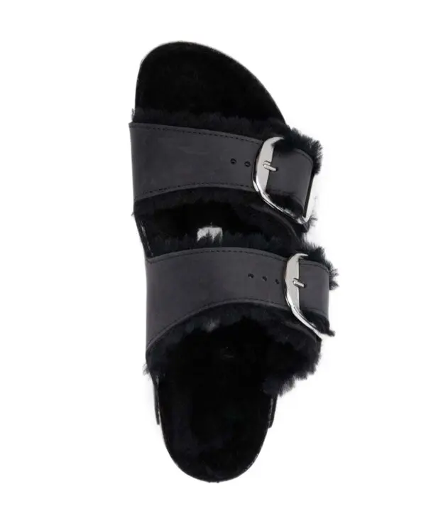 BIRKENSTOCK Fur-lined Double-strap Sandals