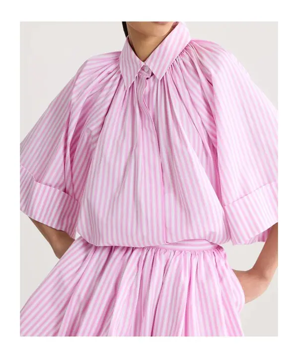 PATOU Cropped Striped Shirt
