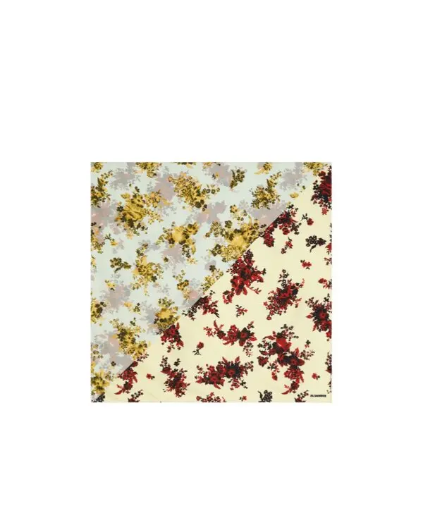 JIL SANDER Printed Silk Foulard