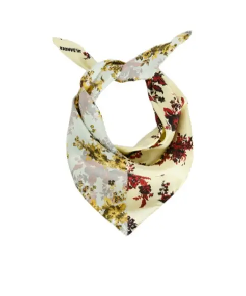 JIL SANDER Printed Silk Foulard