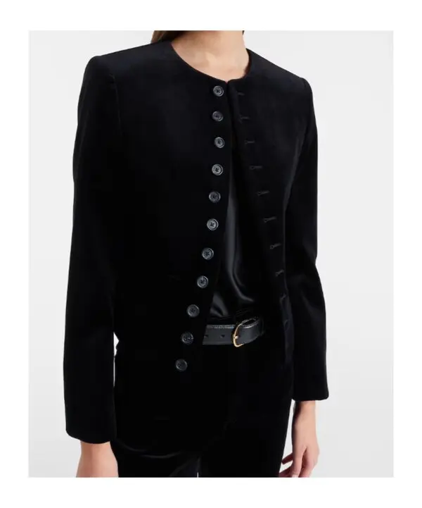NILI LOTAN Patti Cotton Velvet Jacket