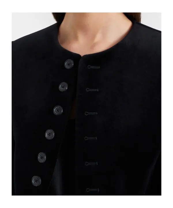 NILI LOTAN Patti Cotton Velvet Jacket