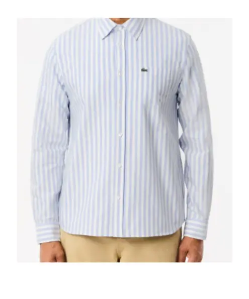 Lacoste Striped Regular Fit Oxford Shirt