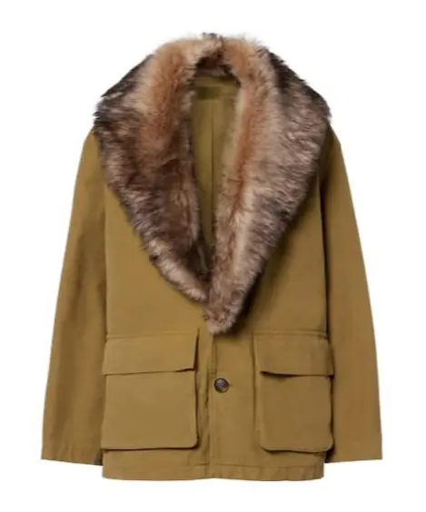 NILI LOTAN Ronay Shearling-trimmed Cotton Parka - Brown