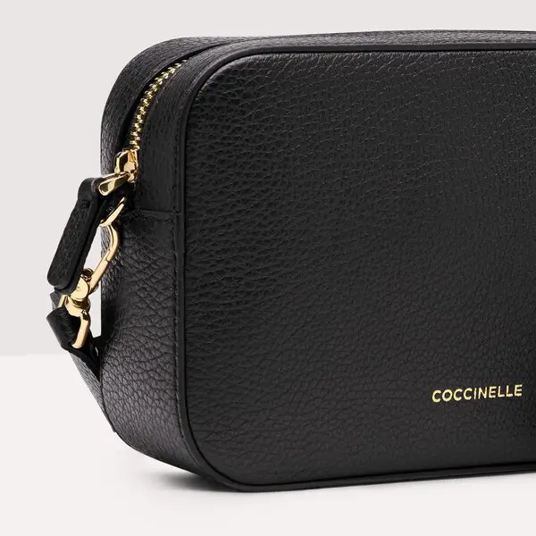 COCCINELLE Tebe Logo Stamp Zipped Small Shoulder Bag