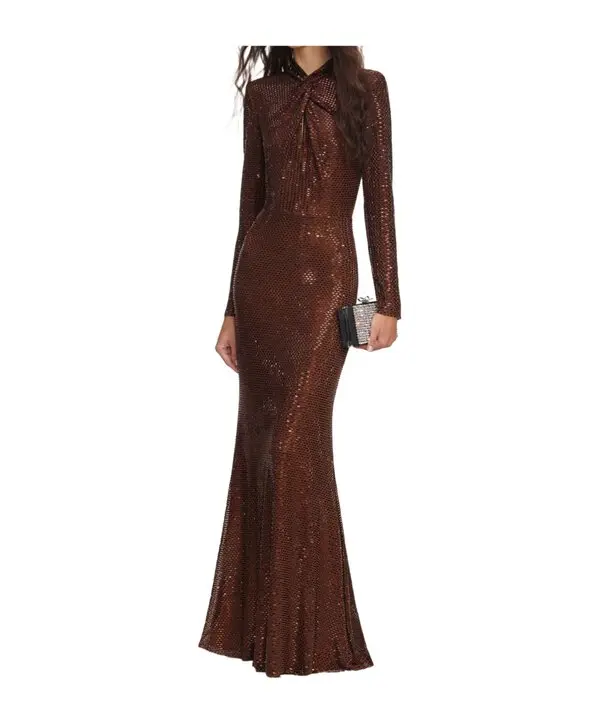 SELF-PORTRAIT Embellished Midi Dress