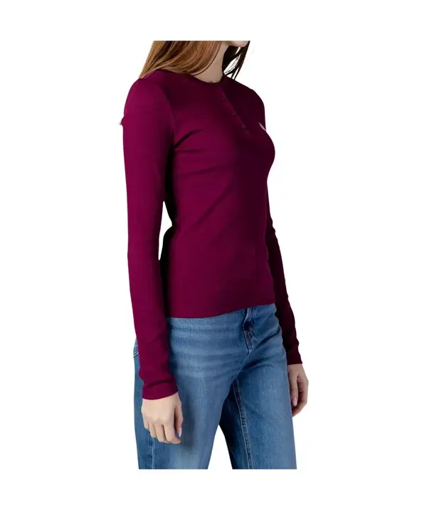 Calvin Klein Long-sleeved Button-up T-shirt