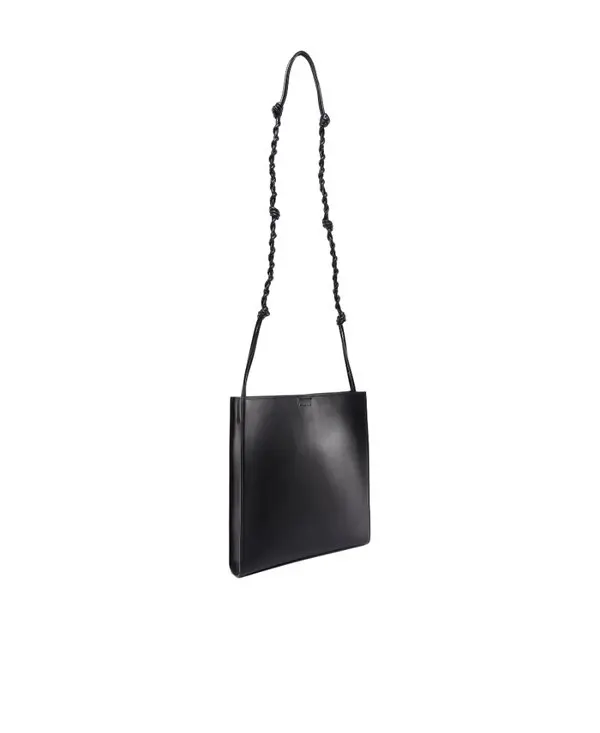 JIL SANDER Logo Embossed Braided Strapped Shoulder Bag