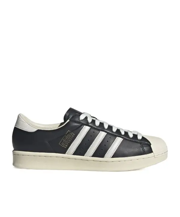 Adidas Superstar Vintage 3-stripes Leather Sneakers - Black