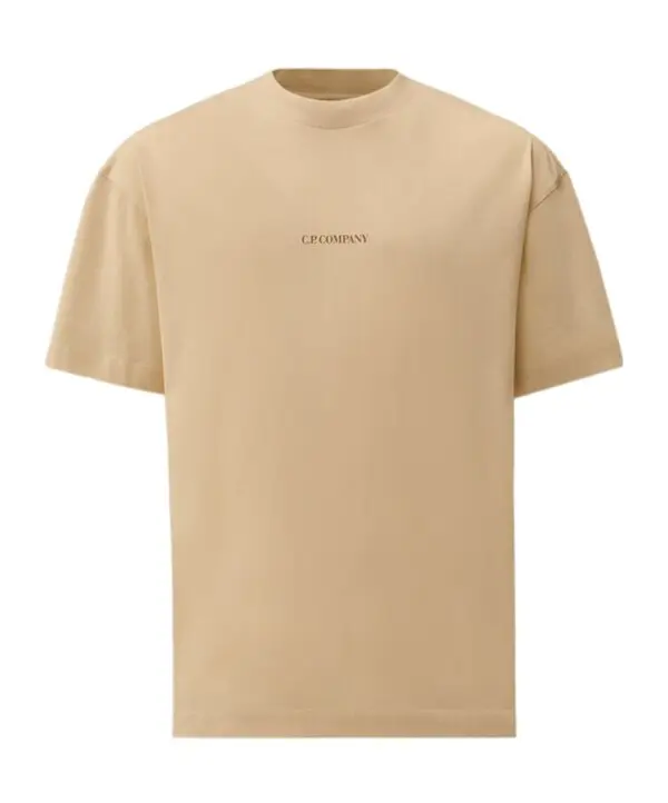C.P. COMPANY Logo Print T-shirt - Nude
